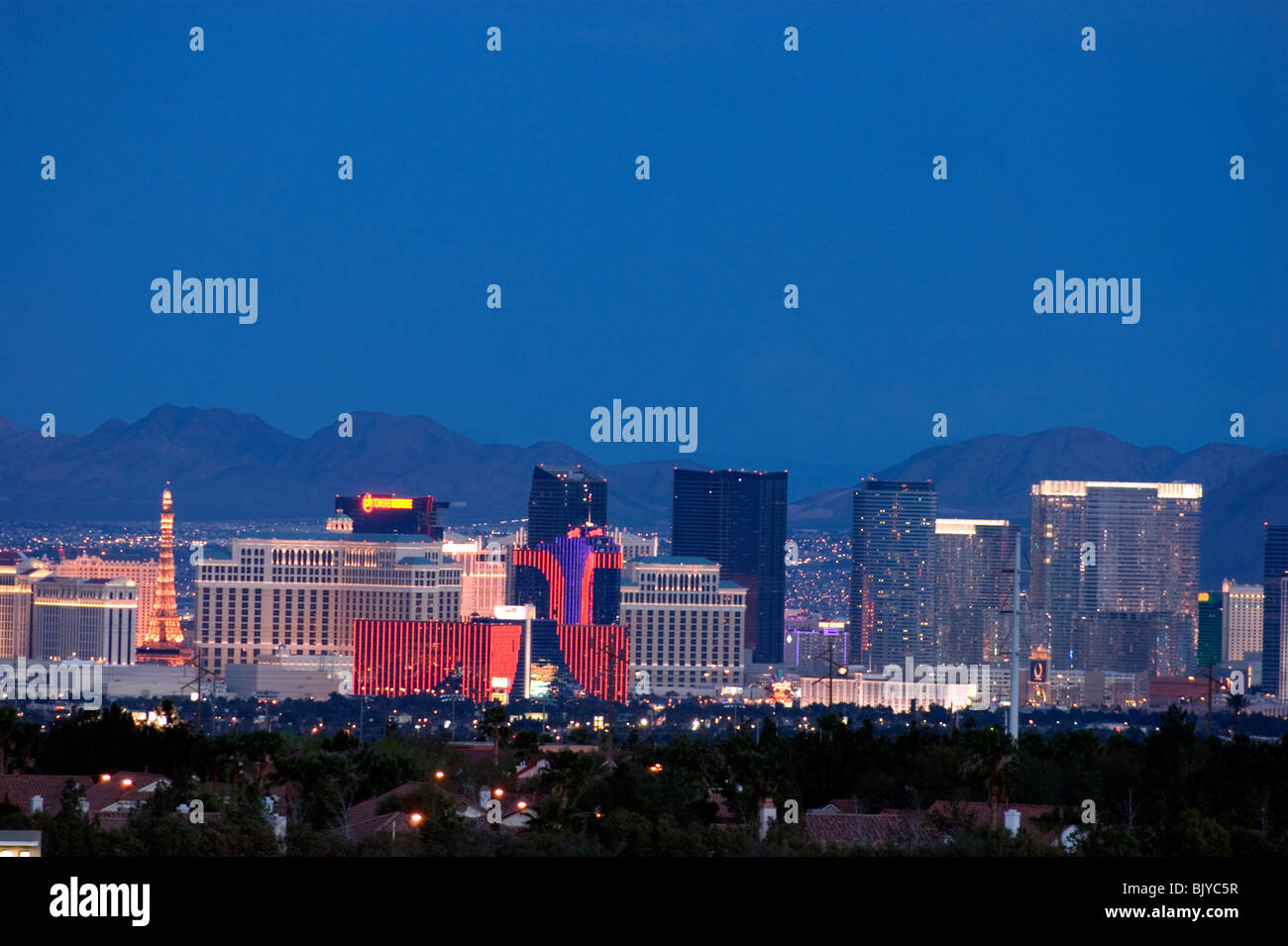 Las Vegas Nevada City Skyline Stock Photo - Alamy