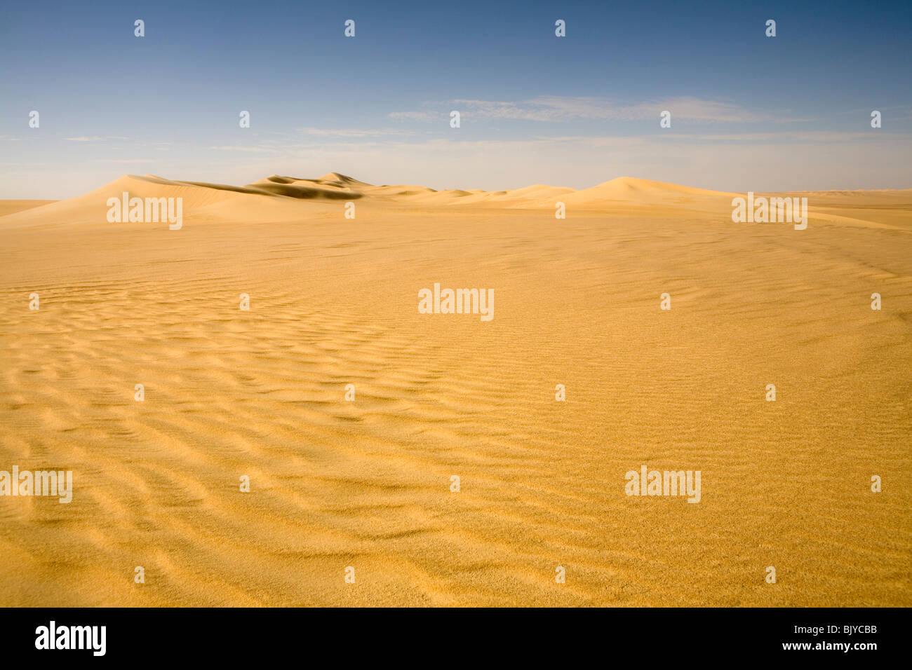 Sand Dunes within the Great Sand Sea, Western Desert of Egypt Stock ...