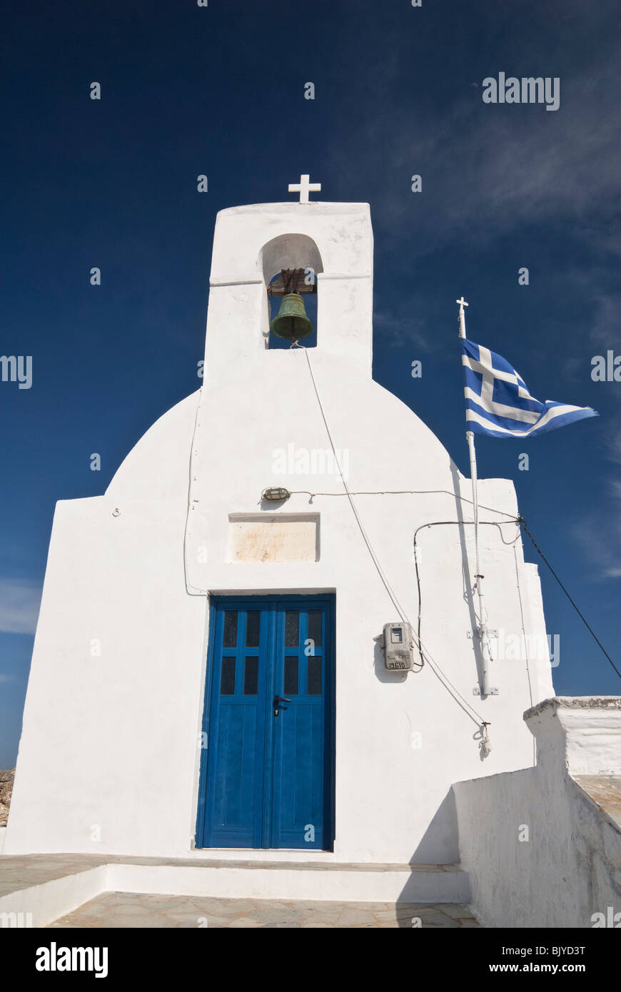 Agios Constantinos church, Chora, Serifos Island, Greece Stock Photo ...