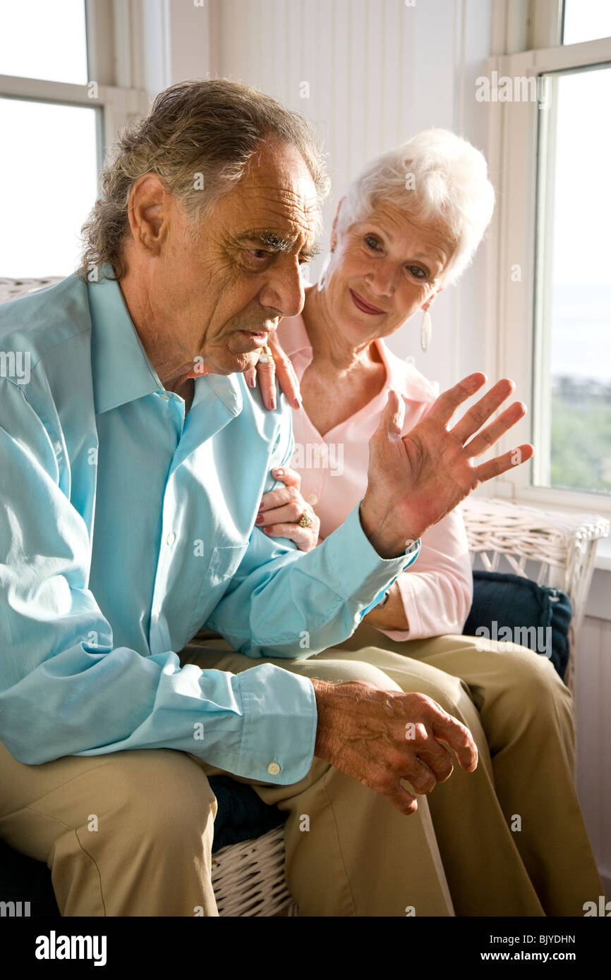 Couple discussion caring hi-res stock photography and images - Alamy