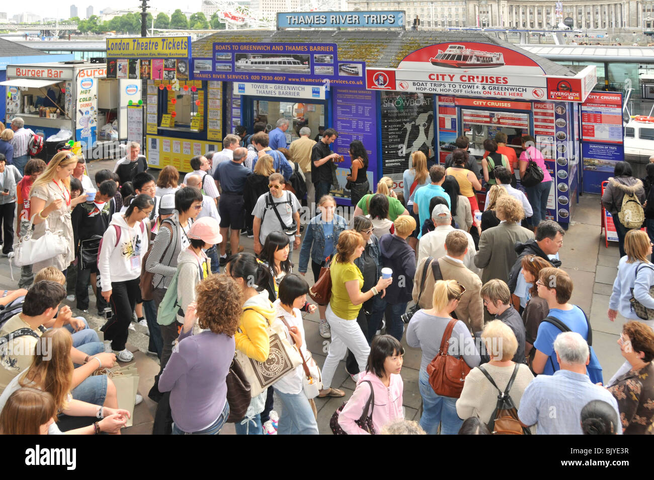 Crowded ticket booths hi-res stock photography and images - Alamy
