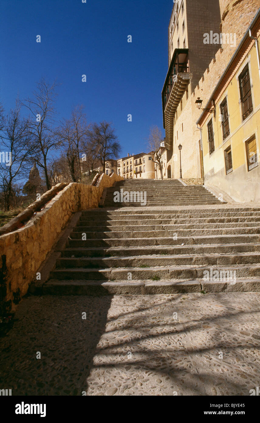 Walkway in Madrid, Spain Stock Photo - Alamy