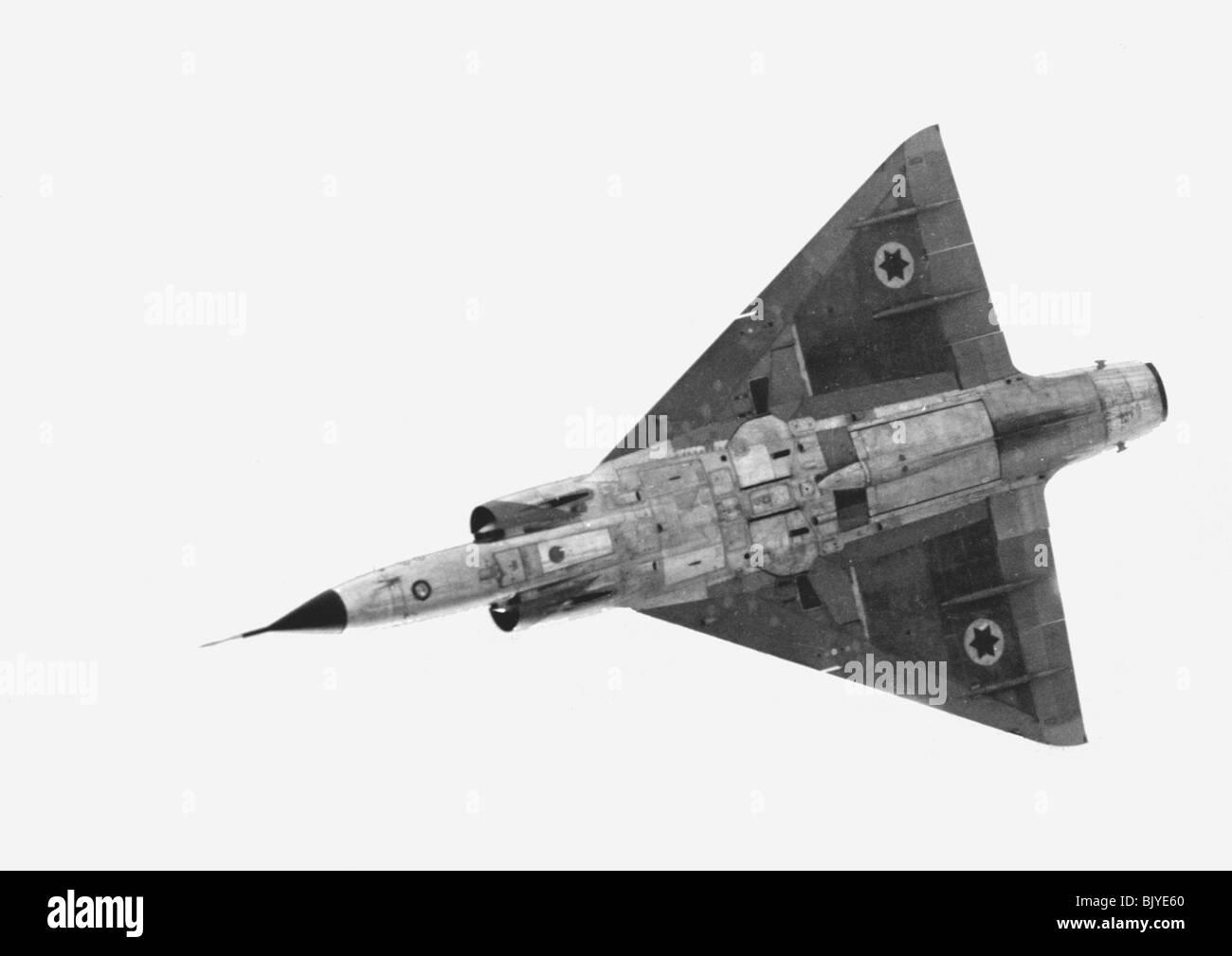 Israeli air force dassault mirage iiicj Black and White Stock Photos ...
