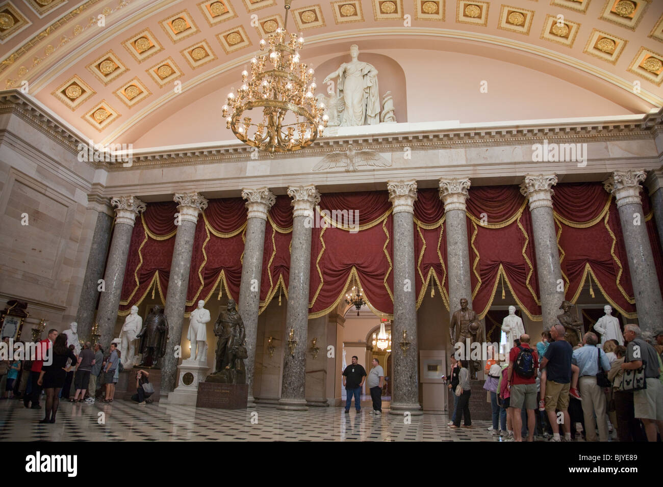 The Old Senate Chamber In The U S Capitol In Washington Dc Stock