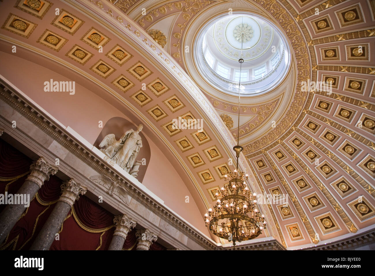 The Old Senate Chamber in the U.S. Capitol in Washington, DC originally ...