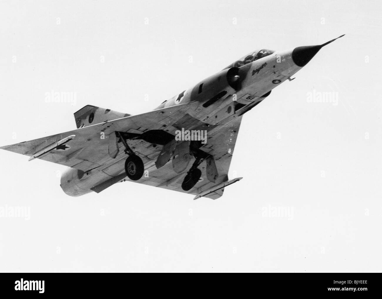Israeli Air Force Dassault Mirage IIICJ fighter plane in flight ...