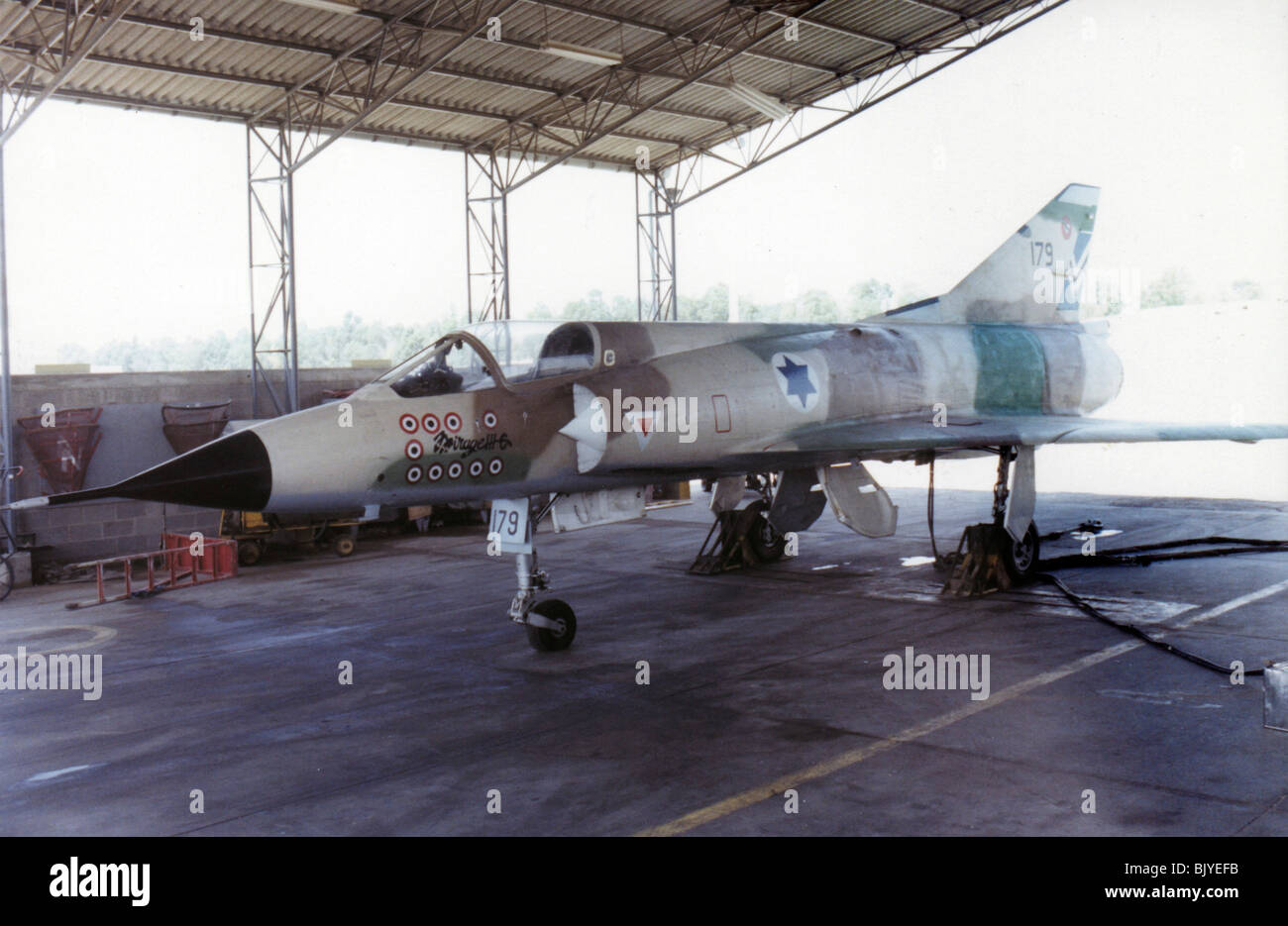 Israeli Air Force Dassault Mirage IIICJ fighter plane on the ground in ...