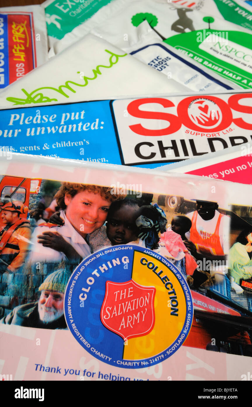 Charity Collection Bags Stock Photo - Alamy