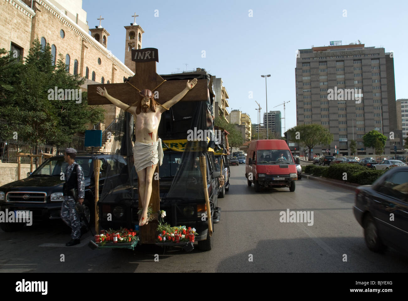way of cross Beirut Lebanon Stock Photo - Alamy