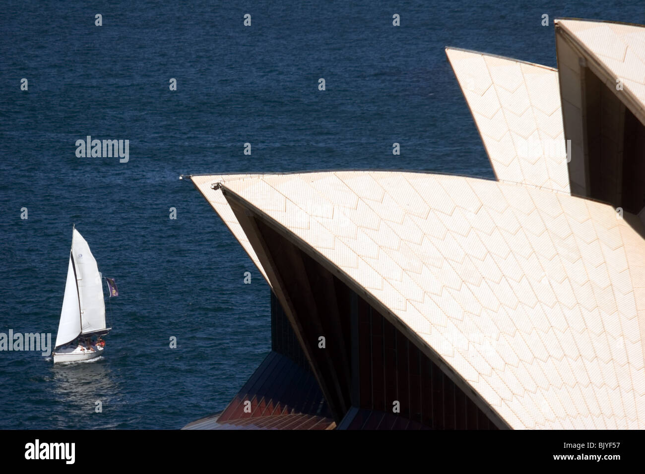 Sydney Opera House with sailing boat Stock Photo - Alamy