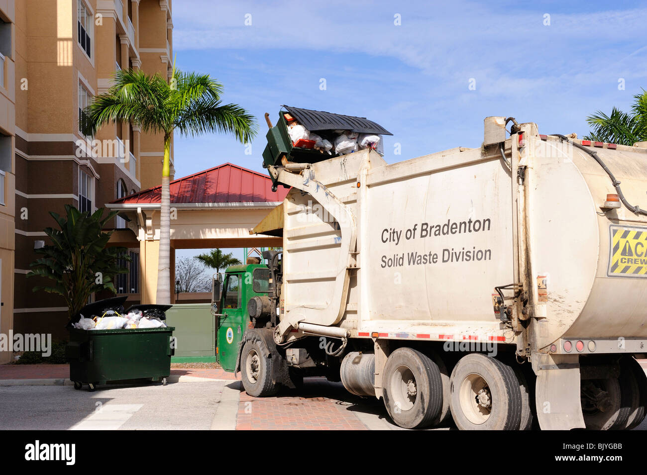 Solid waste trash collection Bradenton Florida Stock Photo - Alamy