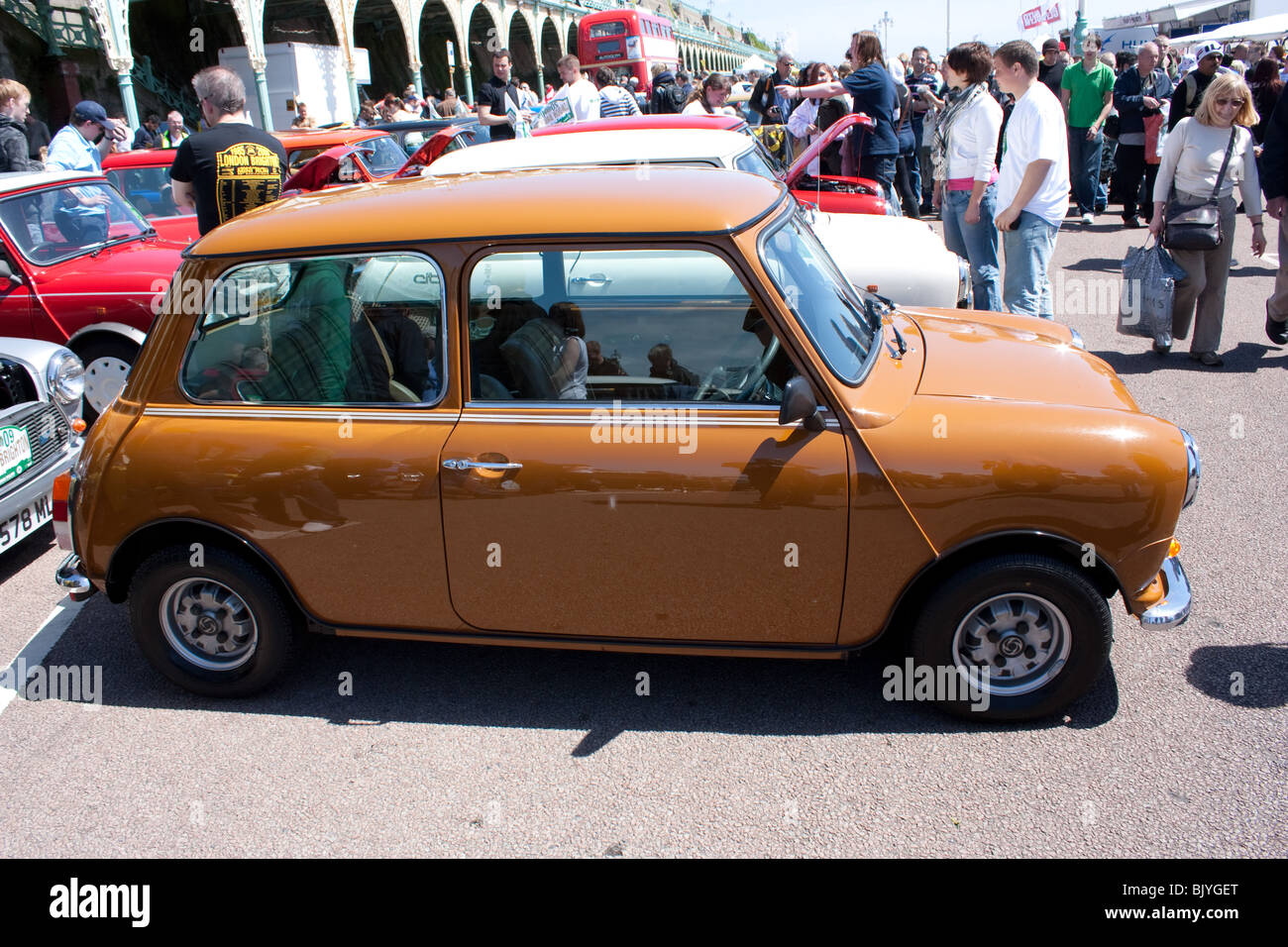 Austin Mini 1000 at the London to Brighton Mini Rally 2009 Stock Photo ...