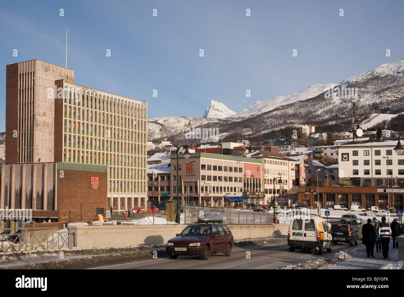 Norway Nordland Narvik town centre Stock Photo - Alamy