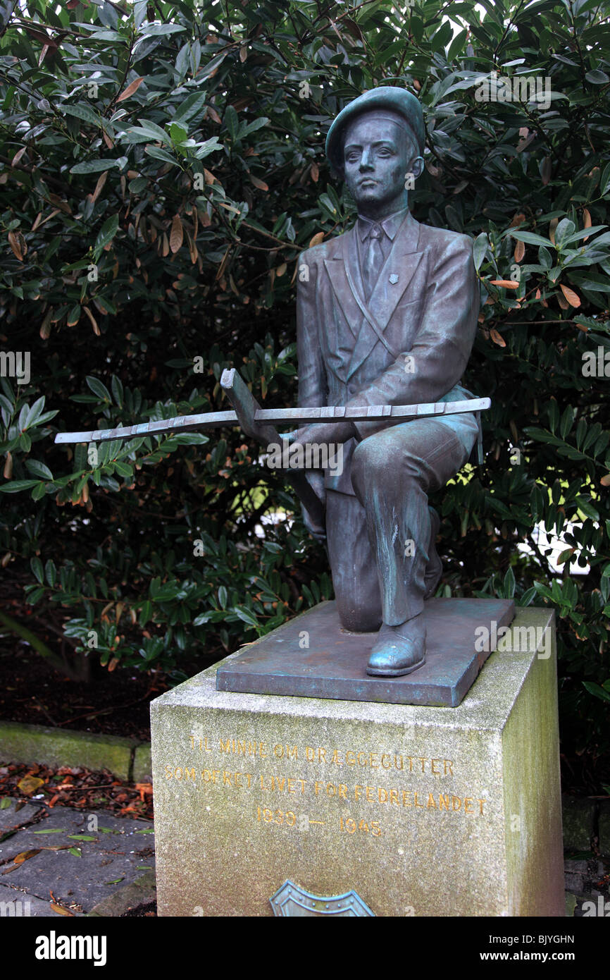 Buekorps Monument, Bergen, Norway Stock Photo - Alamy
