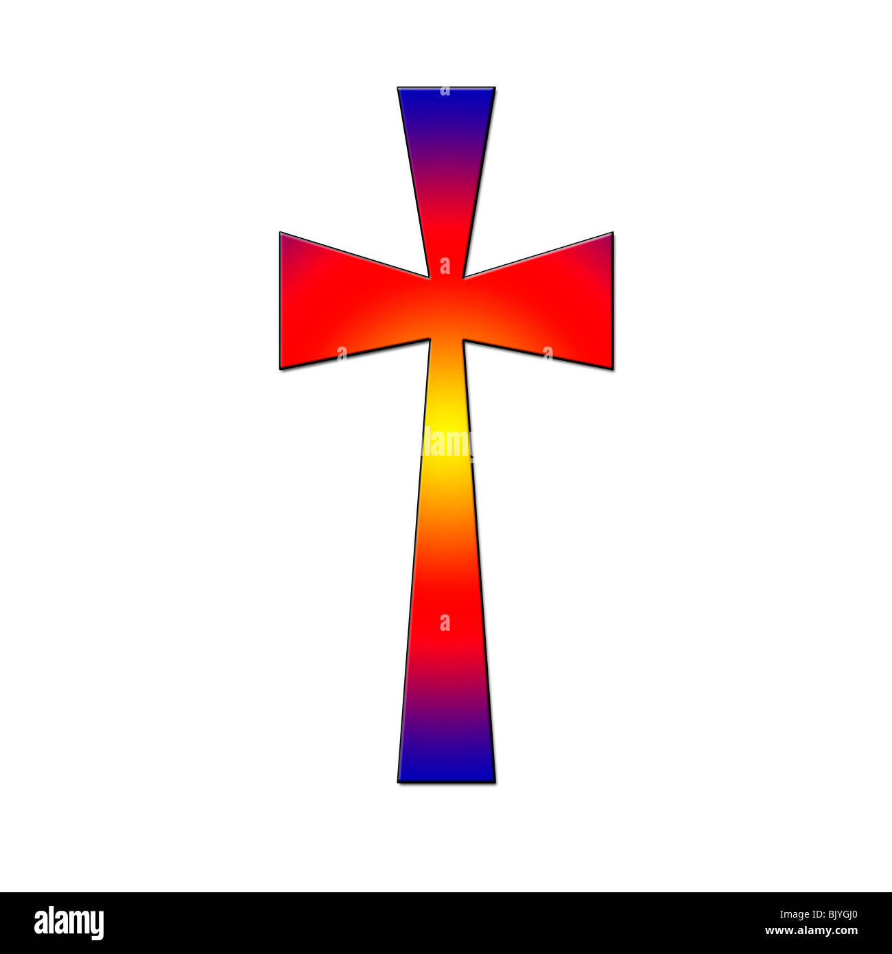 Graphic Illustration of a Crucifix Stock Photo - Alamy