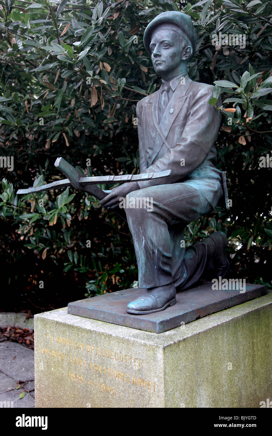 Buekorps Monument, Bergen, Norway Stock Photo - Alamy