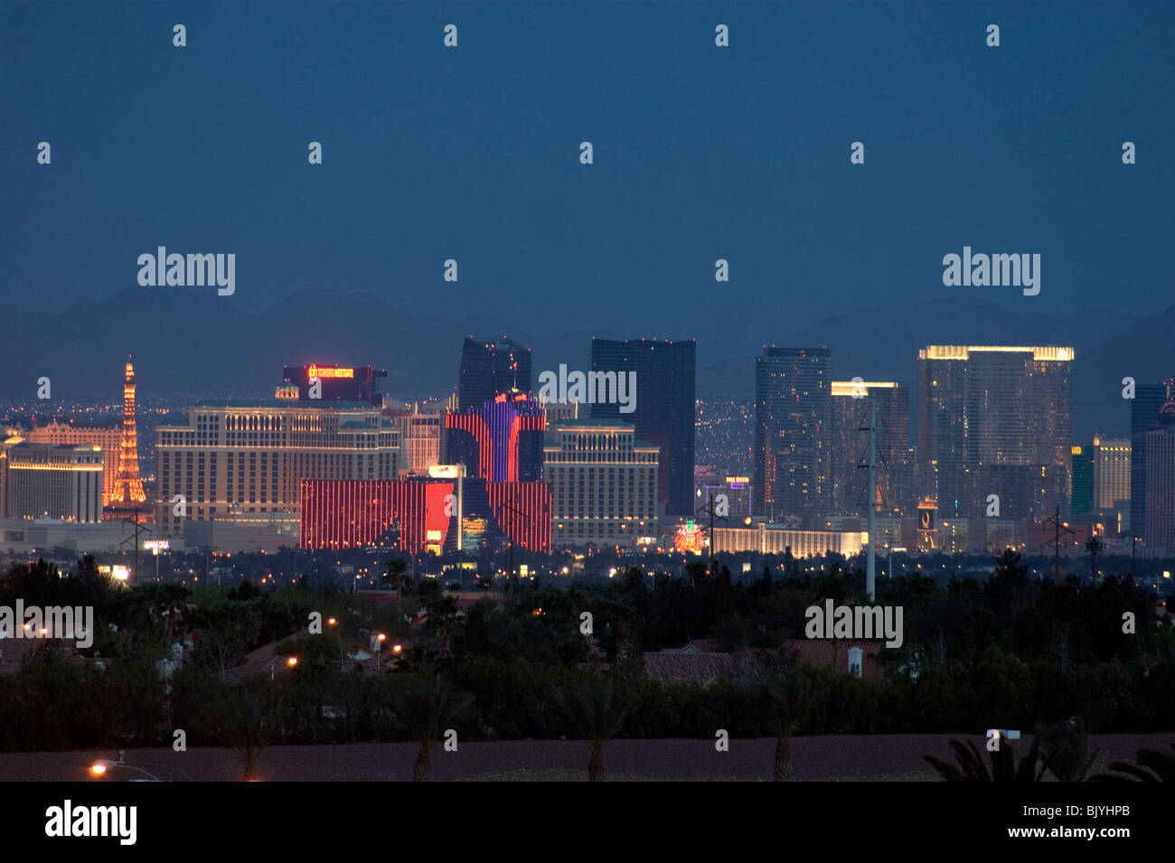 Las Vegas Nevada City Skyline Stock Photo - Alamy