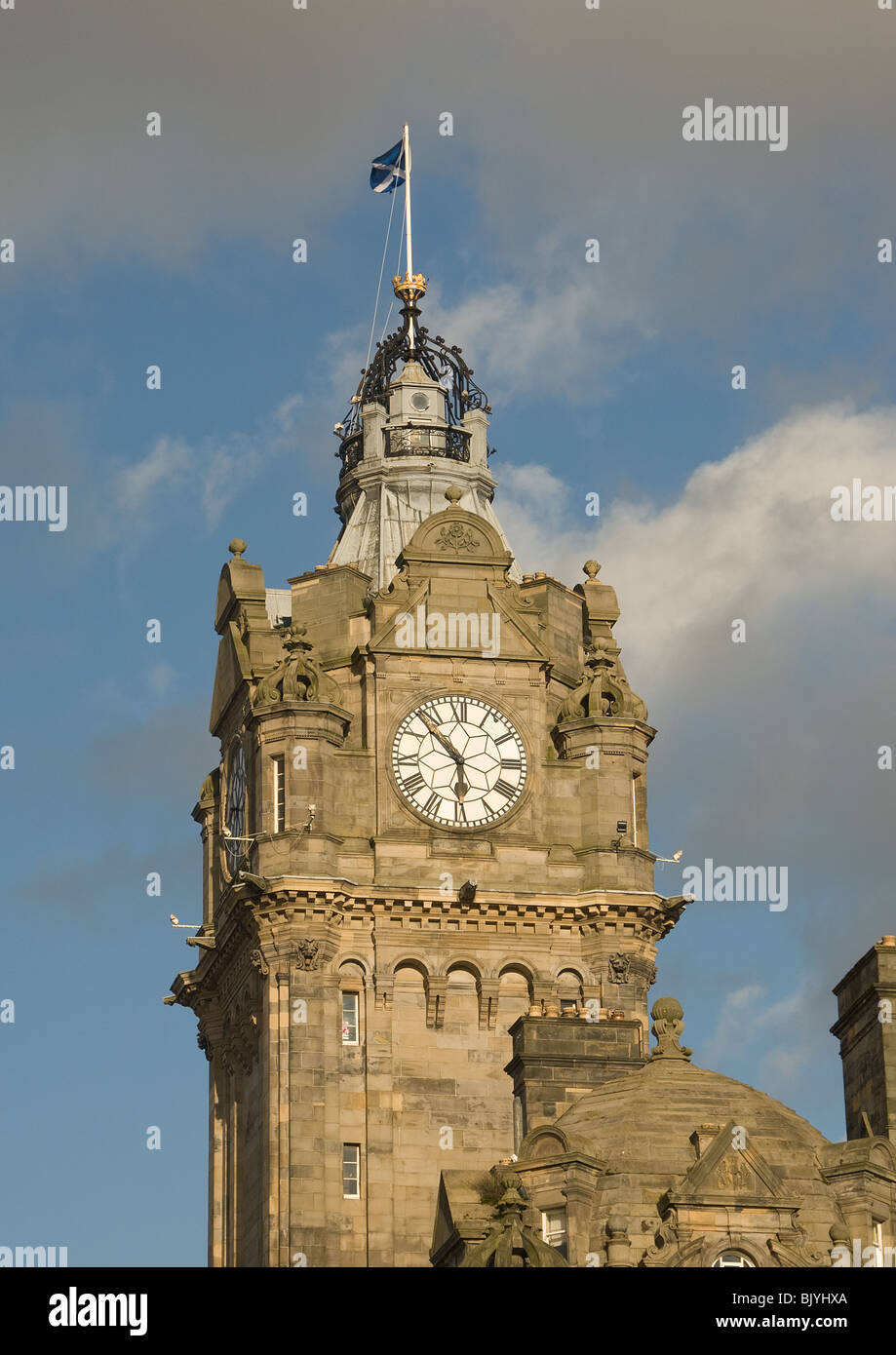 Clock Tower on the Balmoral Hotel, Edinburgh Stock Photo - Alamy