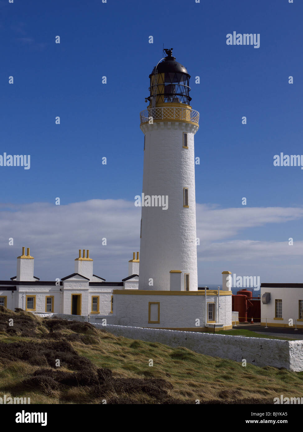 Lighthouse at the Mull of Galloway, Scotland's most southerly point ...