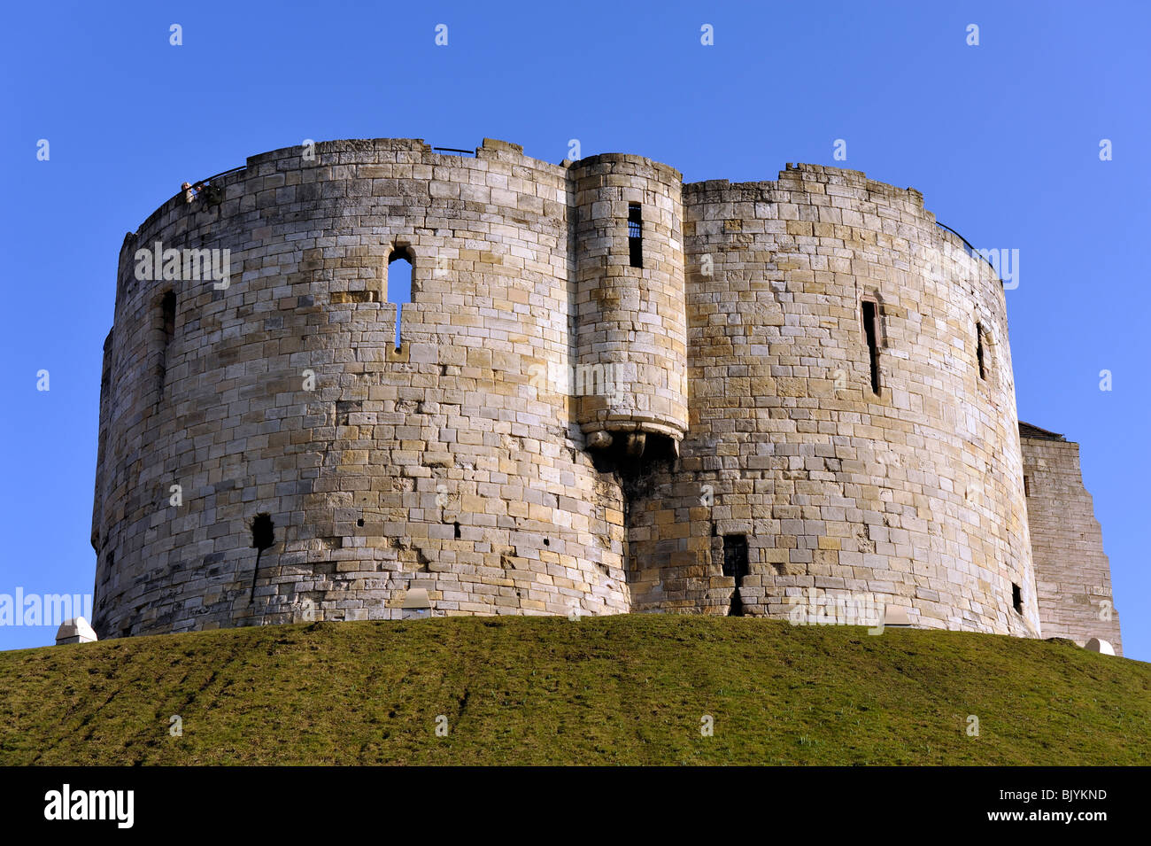 Clifford's Tower York Castle York UK Stock Photo - Alamy