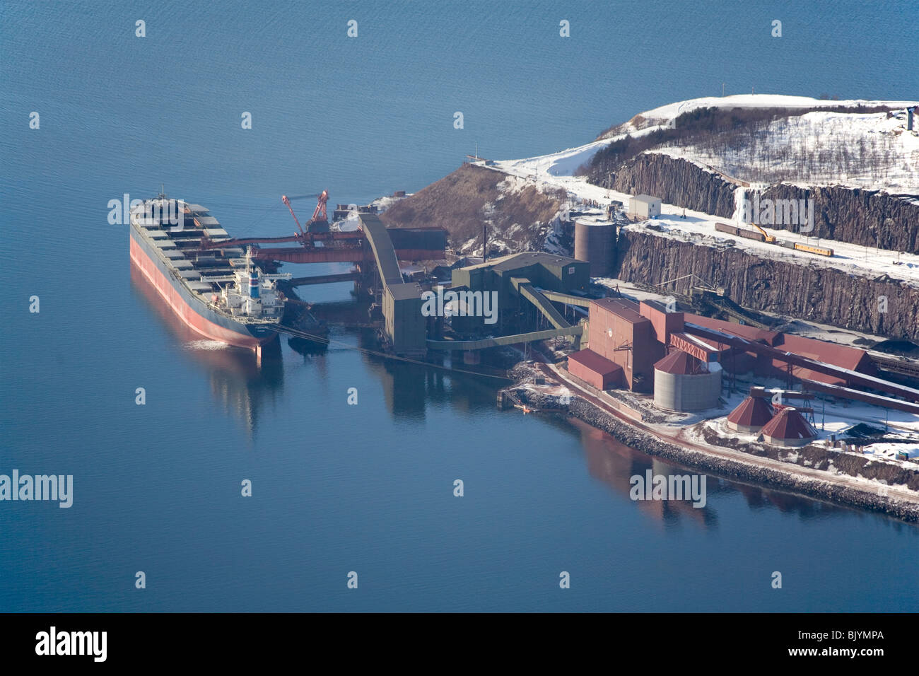 Norway Nordland Narvik Iron Ore rail terminal Stock Photo - Alamy
