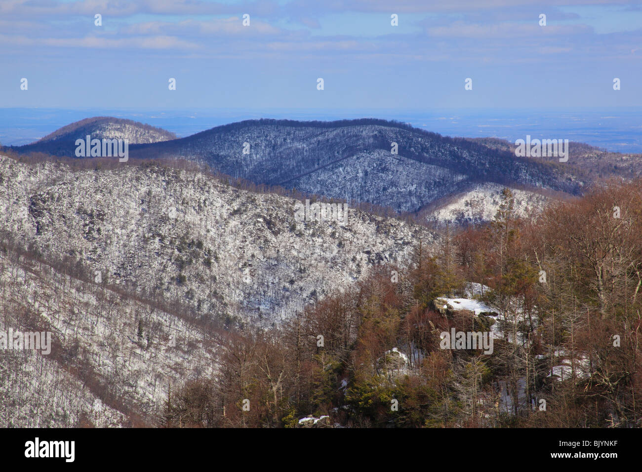 Hemlock Springs Overlook, Shenandoah National Park, Virginia, USA Stock ...