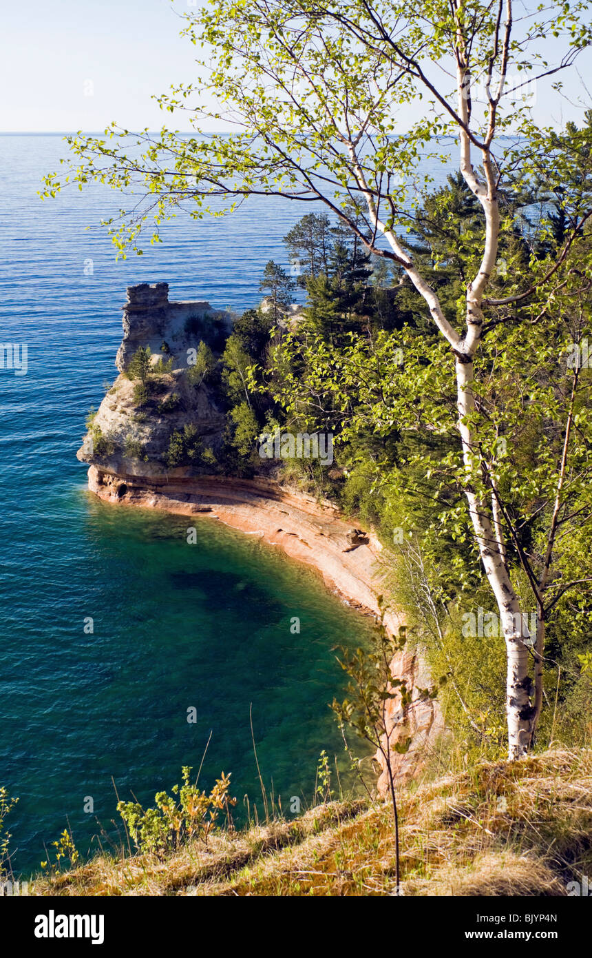 Miner's Castle - Pictured Rocks National Lakeshore Stock Photo - Alamy