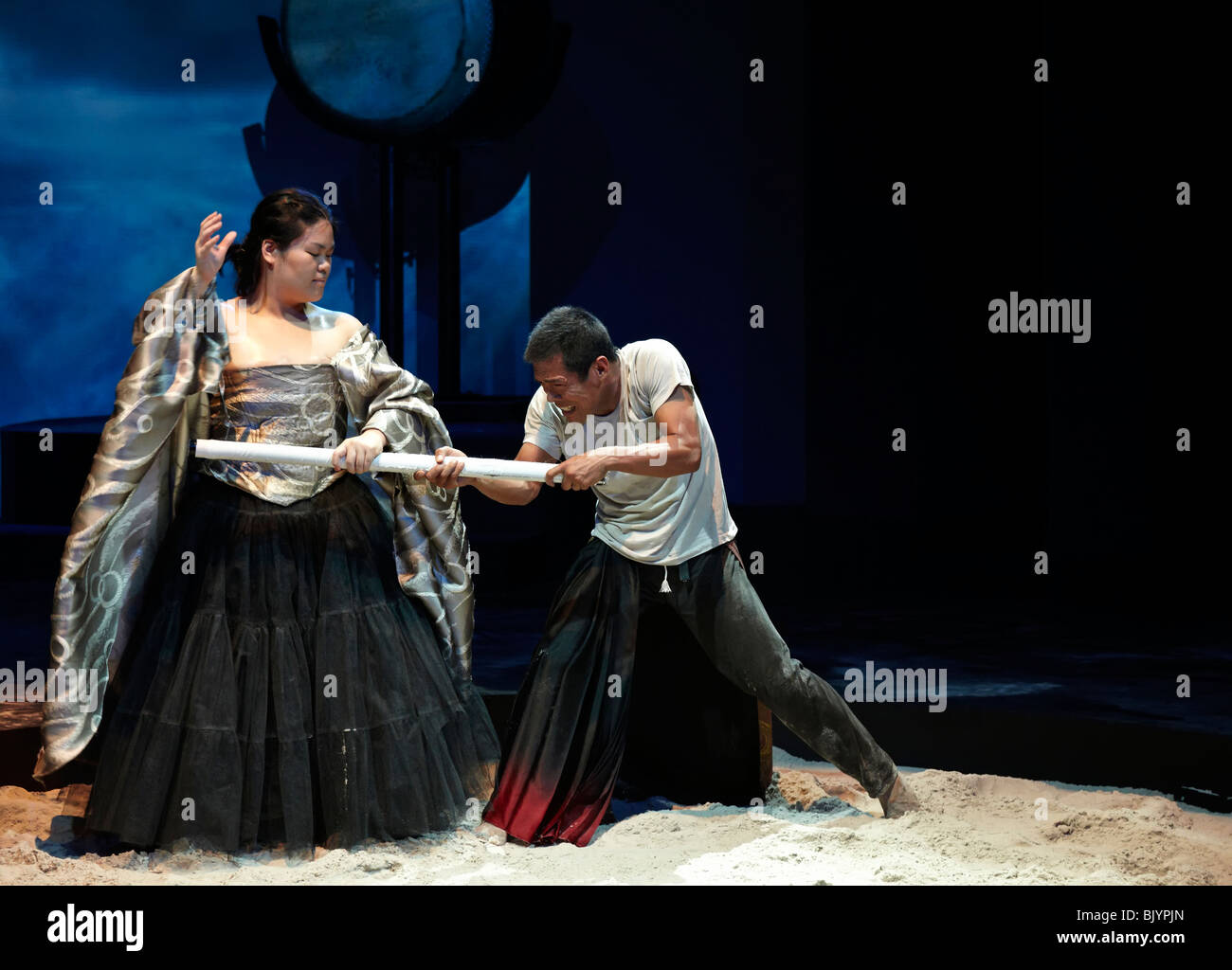 Actors on stage in an Asian theatre production. Thailand S. E. Asia ...