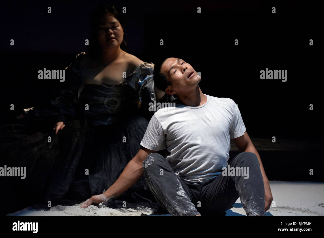 Actors on stage in an Asian theatre production. Thailand S. E. Asia ...