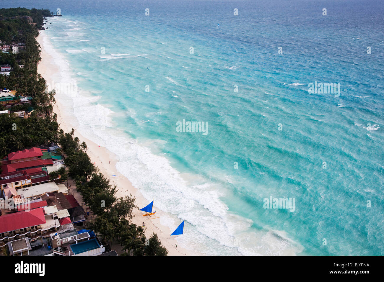 Aerial view of Boracay Islands in Central Philippines Stock Photo - Alamy