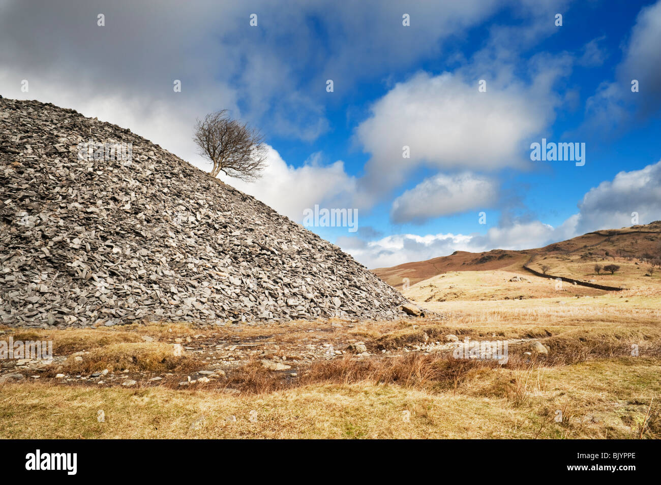 Mine dump on the footpath through Torver High Common towards the Old ...