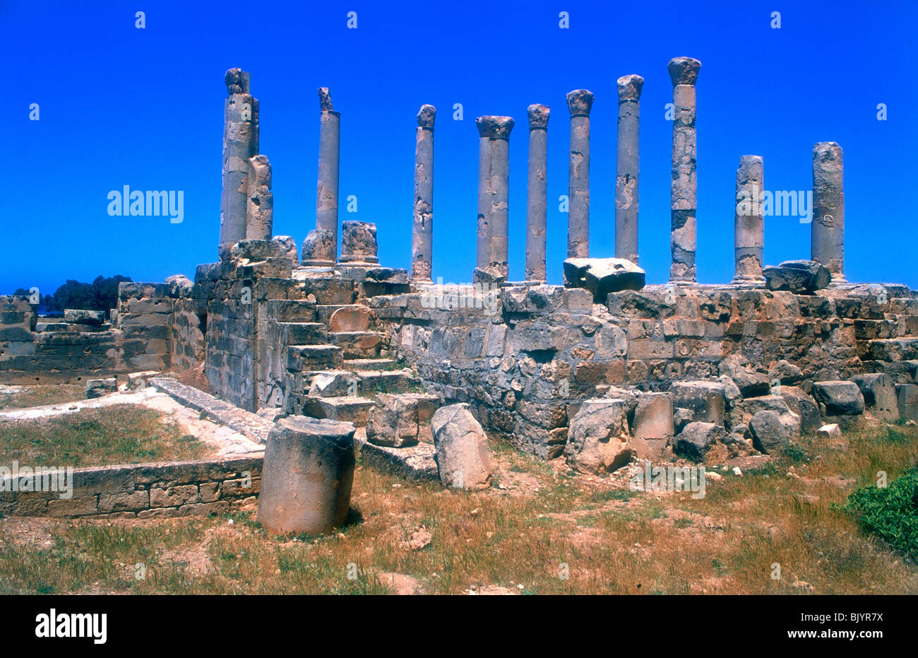 Palace of Columns, Tolmeita, Libya Stock Photo - Alamy