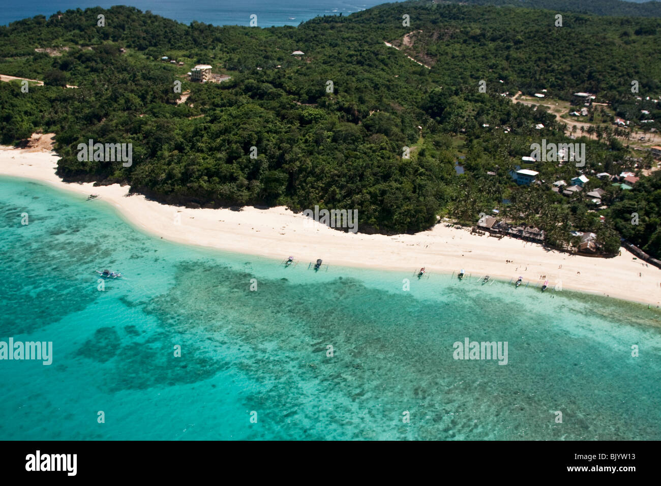 Aerial view of Boracay Islands in Central Philippines Stock Photo - Alamy