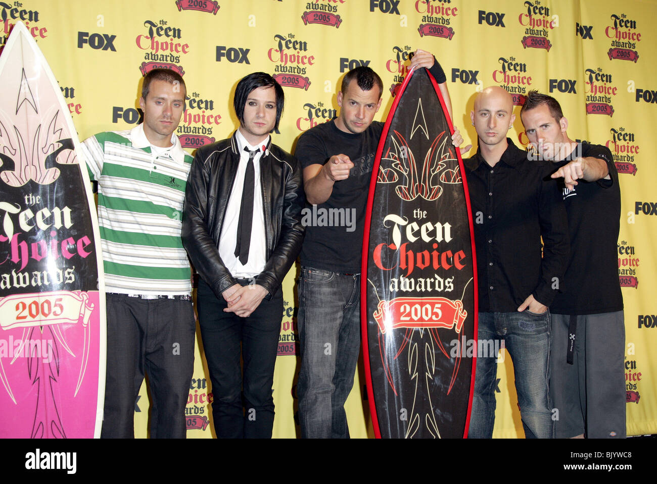 SIMPLE PLAN 2005 TEEN CHOICE AWARDS THE GIBSON THEATRE UNIVERSAL CITY ...