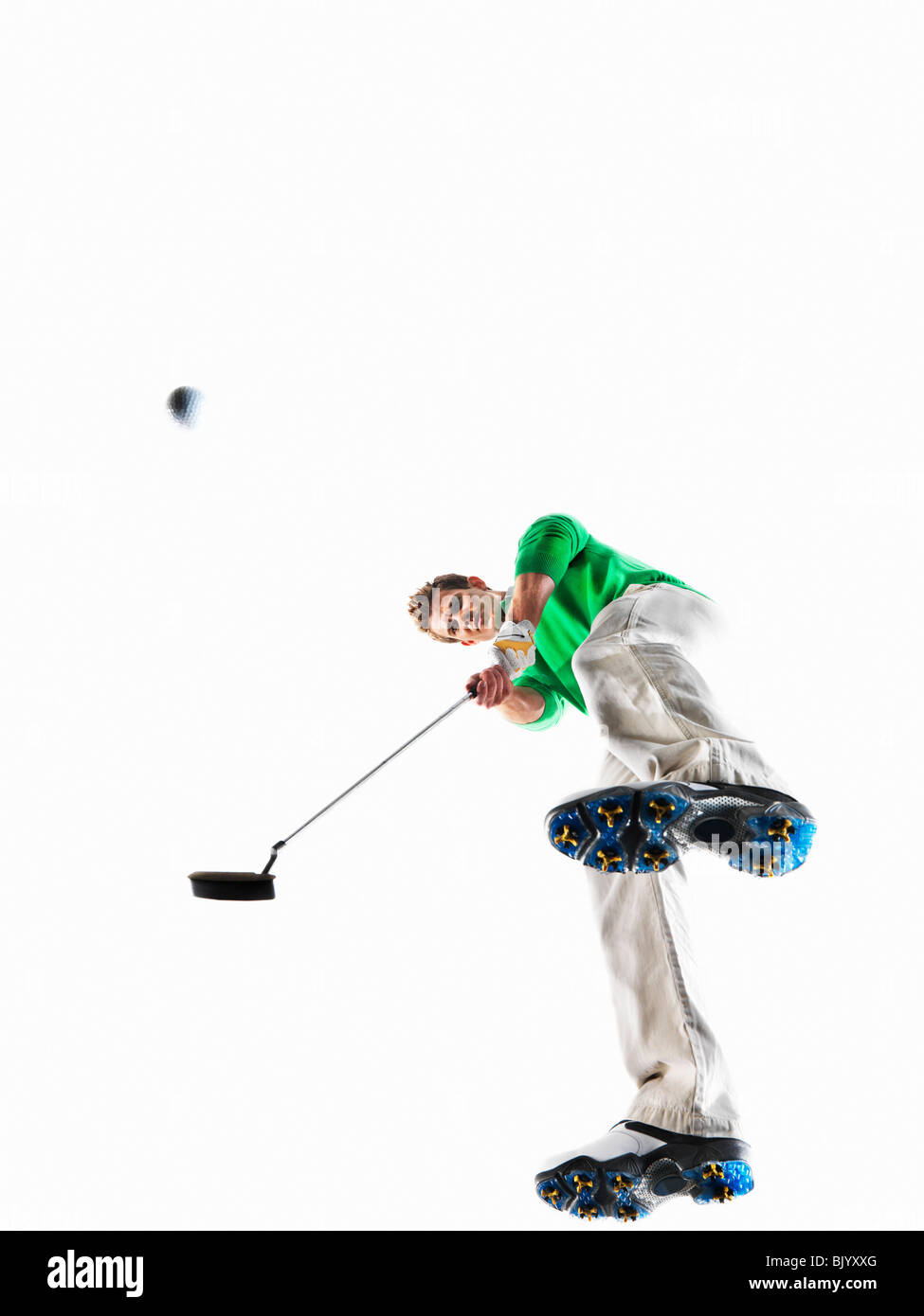 Male shot putter holding shot Cut Out Stock Images & Pictures - Alamy