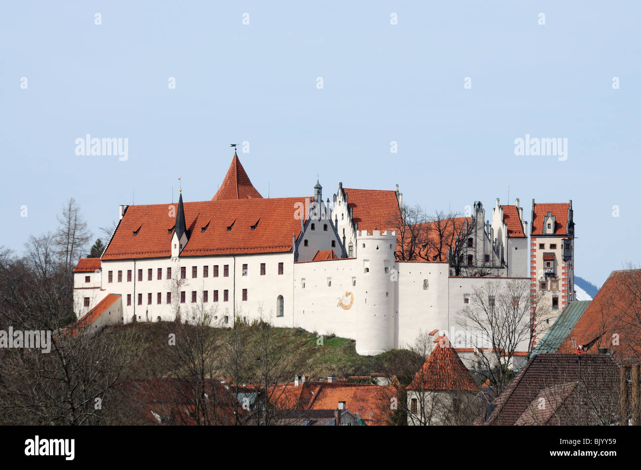 Ancient Castle in Bavarian Town Fuessen, Germany Stock Photo - Alamy