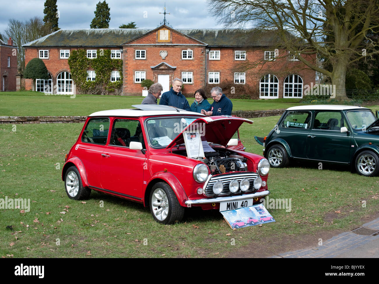 Mini cars on display at West Midlands Festival of Transport, Weston ...