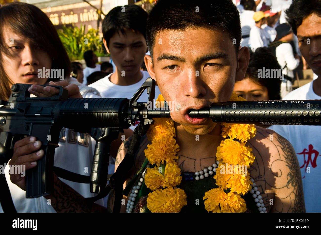 bizarre scenes from the vegetarian festival in Phuket Stock Photo - Alamy