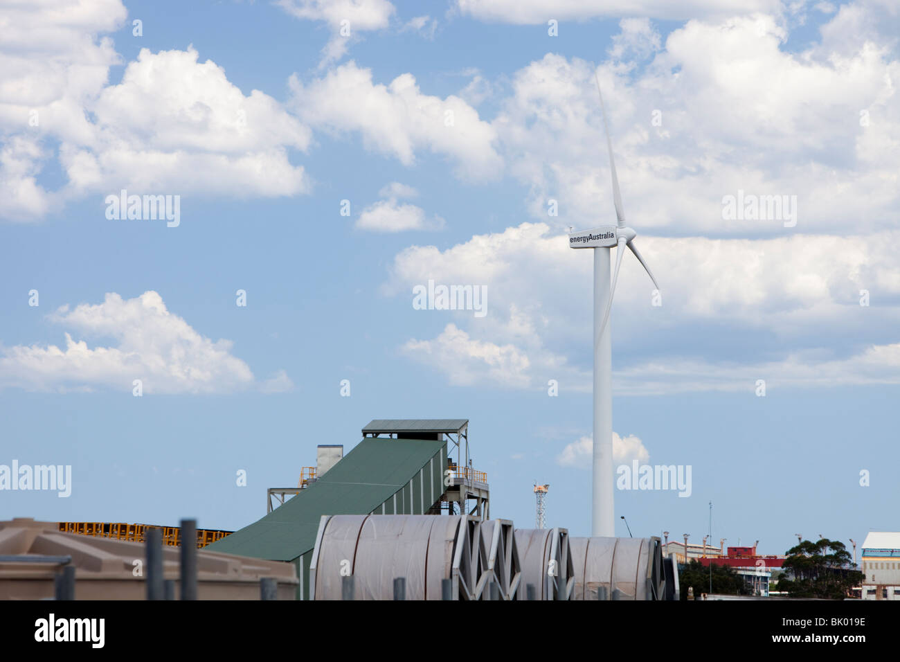 A wind turbine in Newcastle, New South Wales, Australia Stock Photo - Alamy