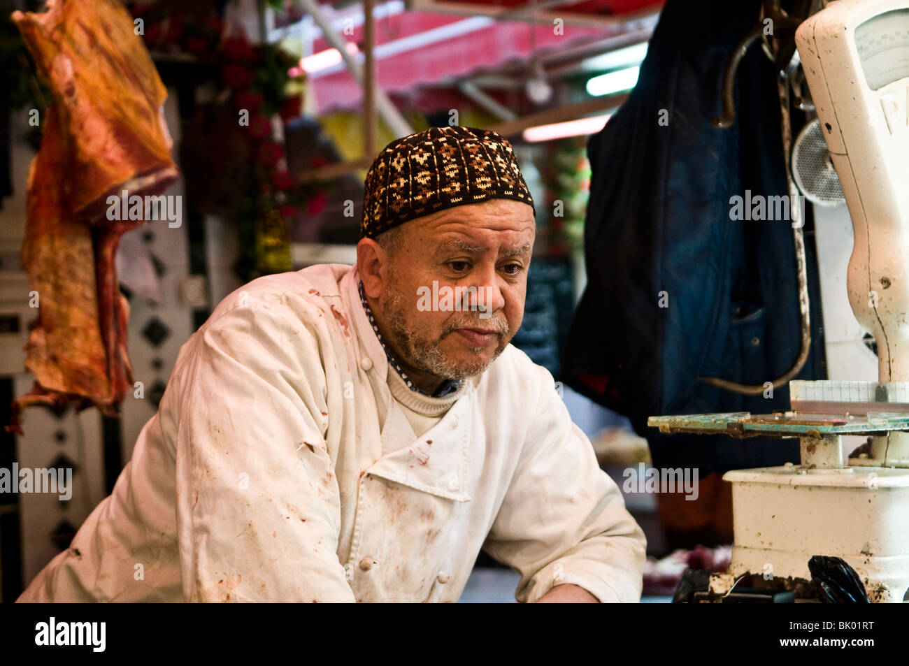 At the meat market in Meknes, Morocco Stock Photo - Alamy