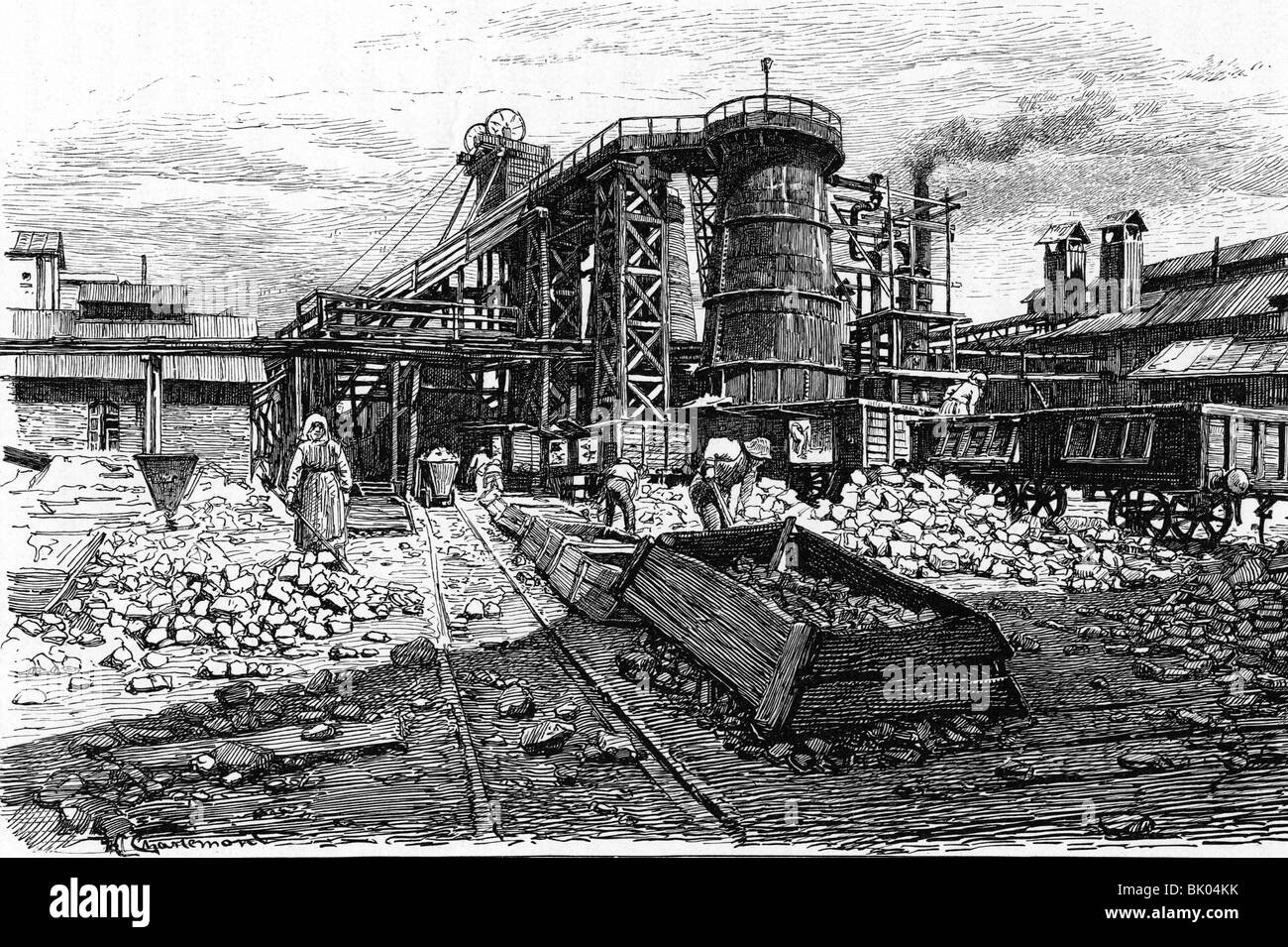 Factory workers 1900 hi-res stock photography and images - Alamy