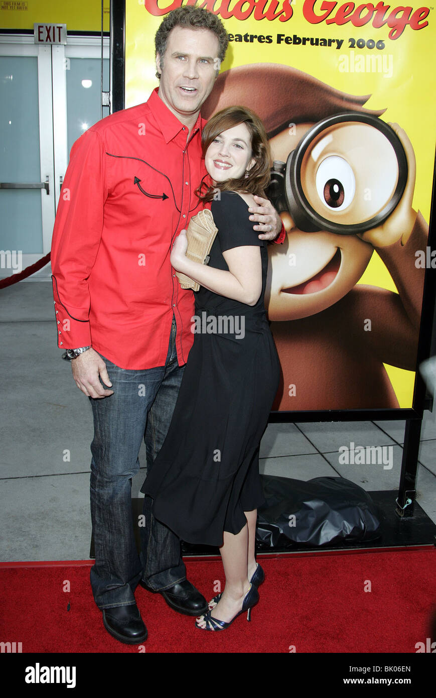 WILL FARRELL DREW BARRYMORE CURIOUS GEORGE WORLD PREMIERE CINERAMA DOME ...