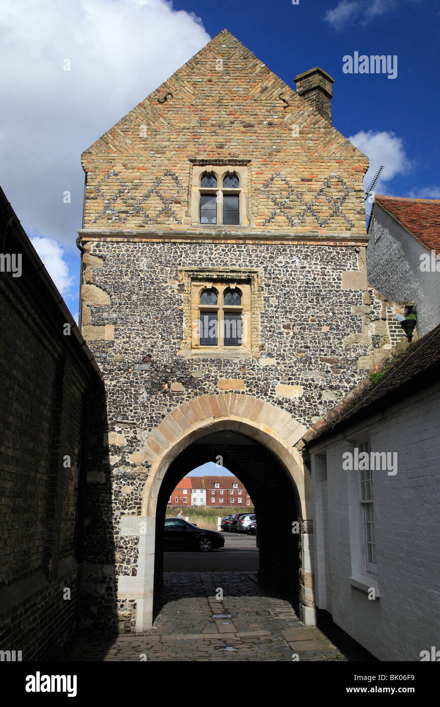 Fishergate fortified Town gate in Sandwich Town Kent United Kingdom ...