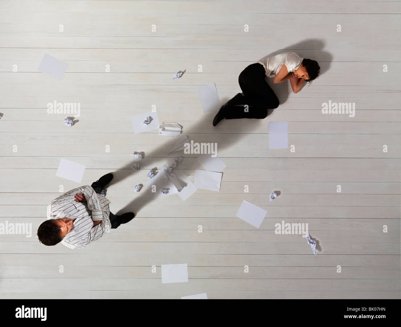 Woman standing over man hi-res stock photography and images - Alamy