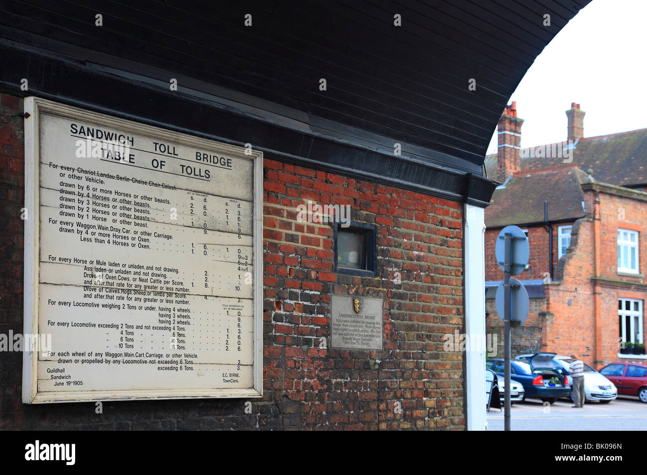 Toll Bridge in Sandwich Town Kent United Kingdom Stock Photo - Alamy