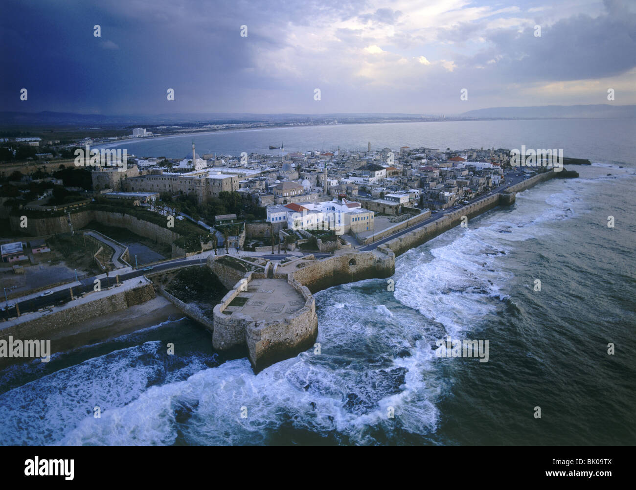 Aerial photograph of the old city of Acre Stock Photo - Alamy