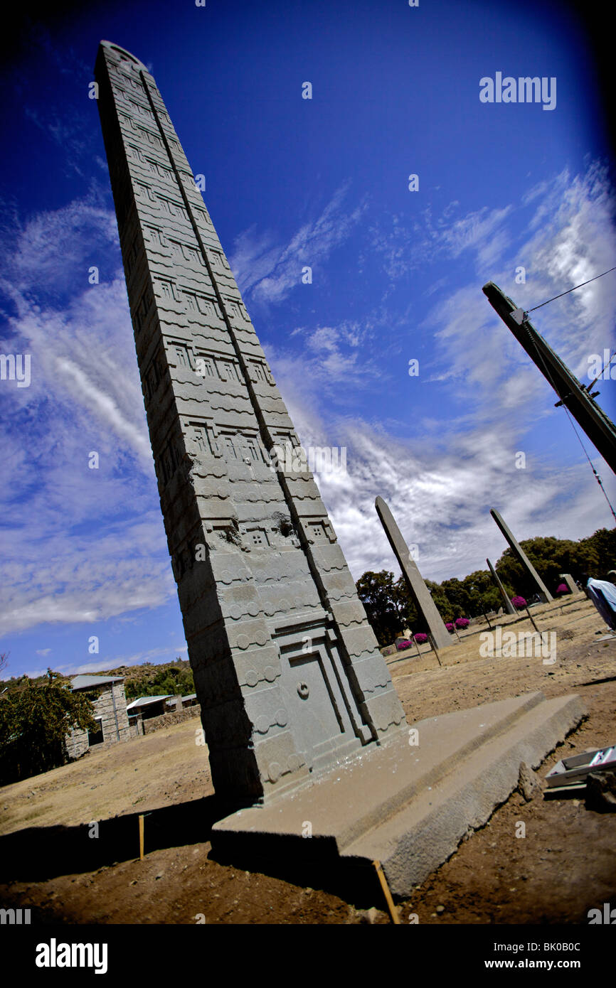 The Roman Stelae in Axum, Ethiopia Stock Photo - Alamy