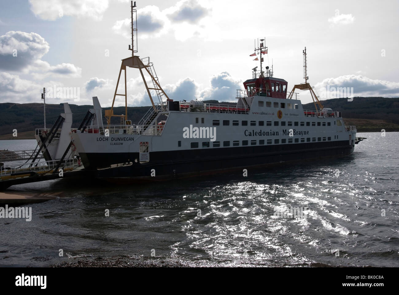 Loch Dunvegan Calmac Ferry Colintraive to Rhubodach Stock Photo - Alamy