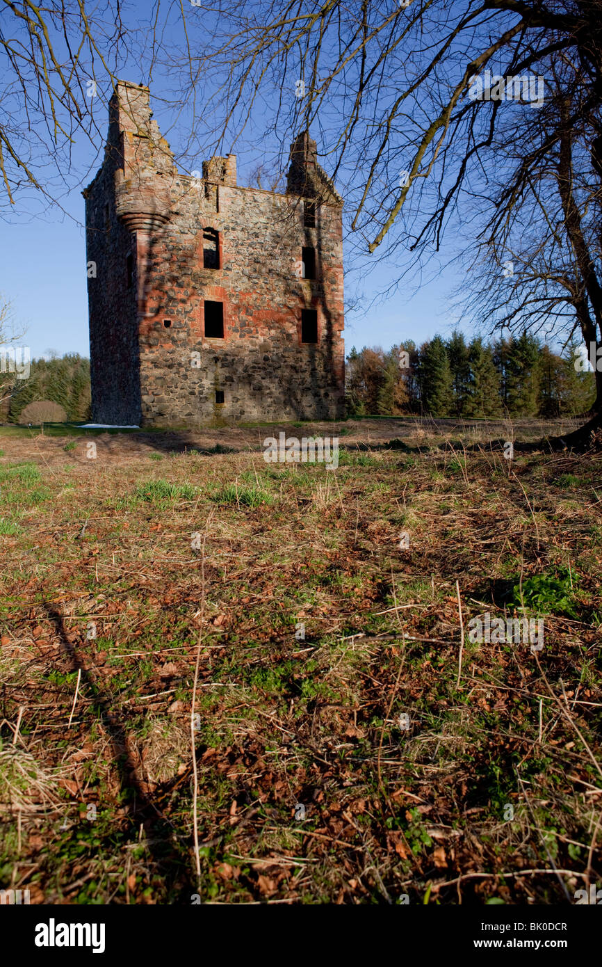 Greenknowe Tower, near Gordon, Scottish Borders Stock Photo - Alamy