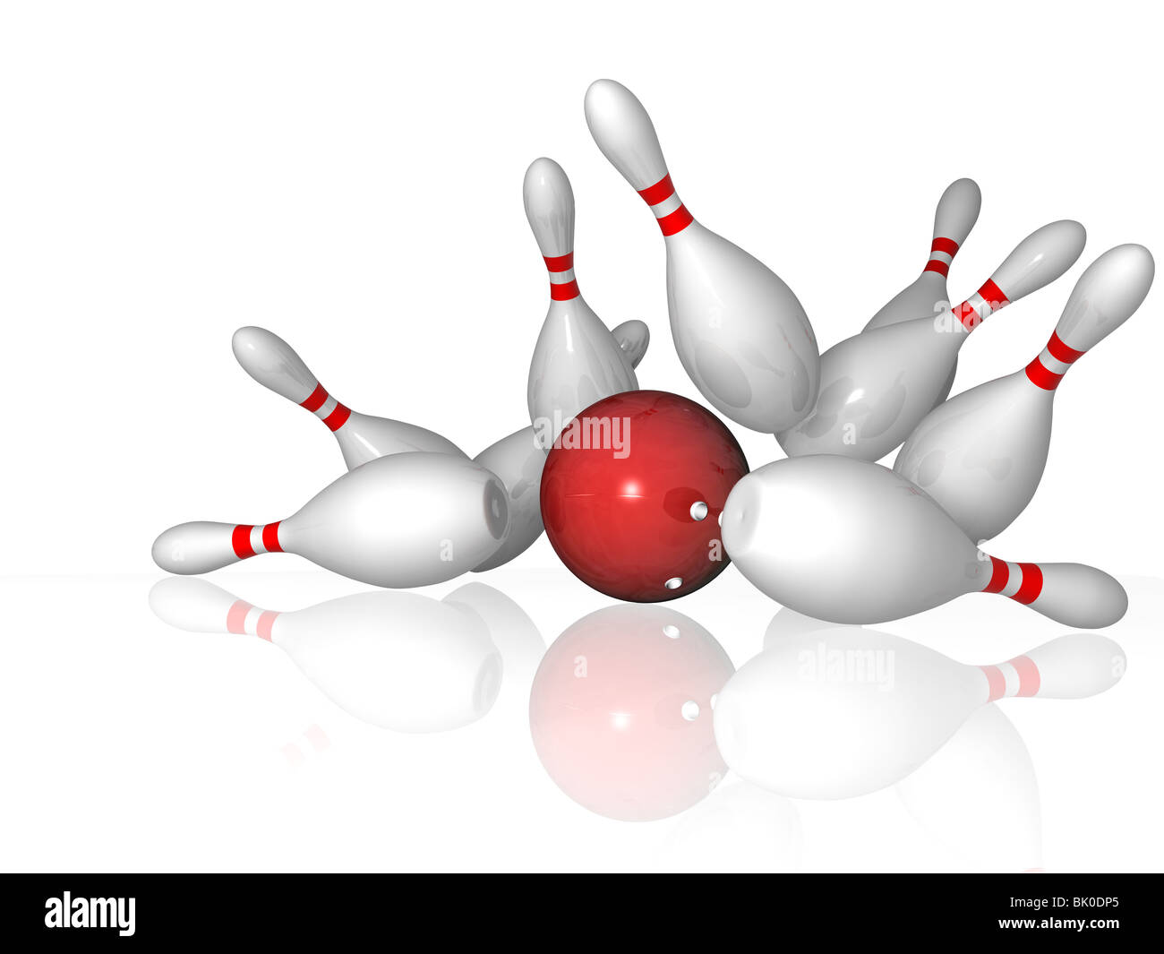 Tenpin bowling Cut Out Stock Images & Pictures - Alamy